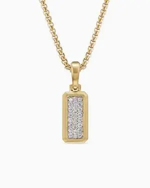 David Yurman Streamline® Amulet In 18k Yellow Gold With Diamonds