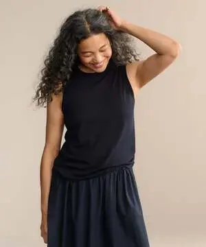 Jenni Kayne Merino Tank - Navy