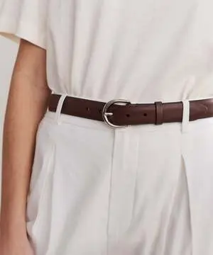 Jenni Kayne Classic Leather Belt - Multicolor,chocolate