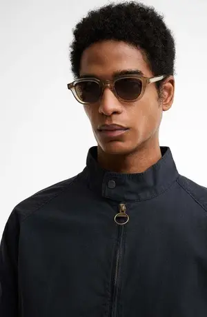Barbour Royston Cotton Canvas Jacket - Dark Navy