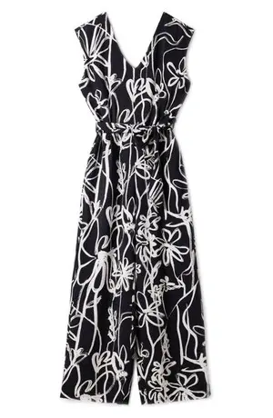 Desigual Floral Wide-leg Jumpsuit