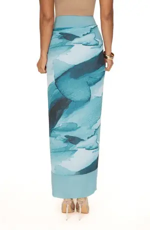 JLUXLABEL Marine Print Sarong