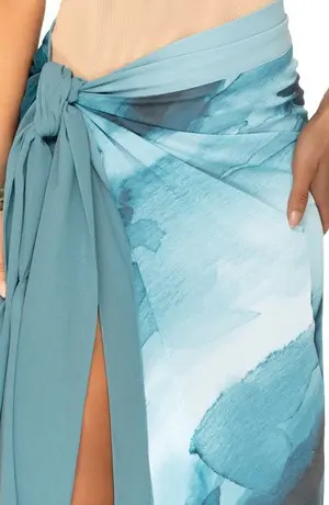 JLUXLABEL Marine Print Sarong