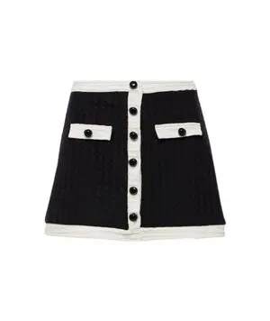 ADRIANA DEGREAS Jacquard Miniskirt