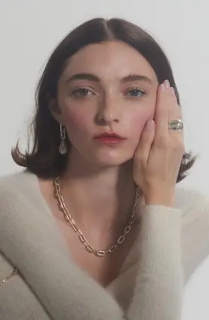Lady Grey Octagon Chain Necklace