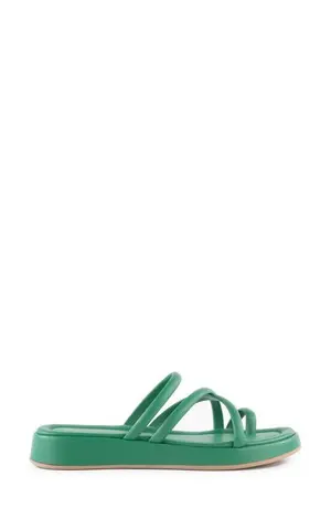 Seychelles Platform Wedge Slide Sandal - Green