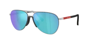 Prada Sunglasses - Light Green Mirror Blue