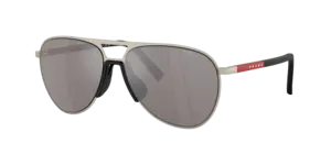 Prada Sunglasses Purple Brown Mirror Silver