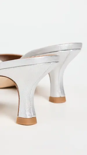 Staud Brigitte Mules - Silver