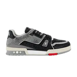 LOUIS VUITTON Trainer With Rhinestone Embellishments - Black