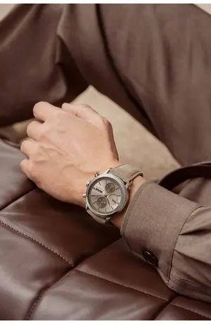 Baume & Mercier Classima Chronograph Leather Strap Watch