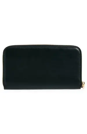 FERRAGAMO Hot Stamp Leather Continental Wallet