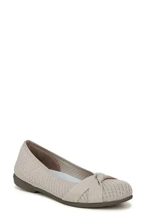 LIFESTRIDE Bzees Kissed Knit Ballerina Flat - Beige