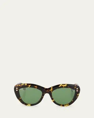 Hoorsenbuhs Tokyo Tortoise Cat-eye Sunglasses