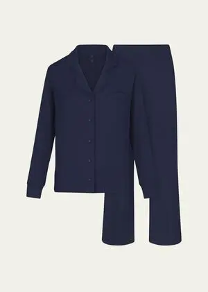 SKIMS Soft Lounge Ribbed Sleep Set Navy