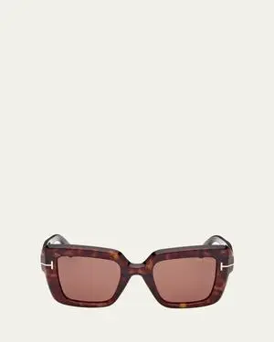 TOM FORD TOM FORD Esme Square Sunglasses - Dhav/rovx