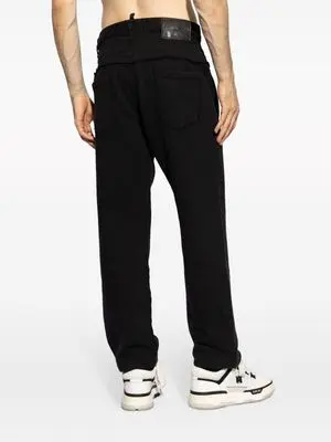 Dsquared2 Denim-panel Cotton Track Pants
