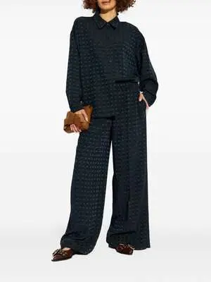 Kenzo Weave Palazzo Pants