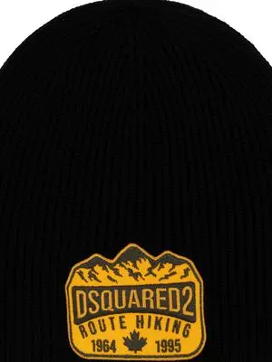 Dsquared2 Logo-appliqué Wool Beanie