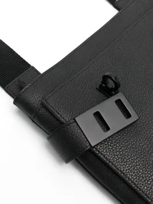 FERRAGAMO Gancini-lock Leather Messenger Bag