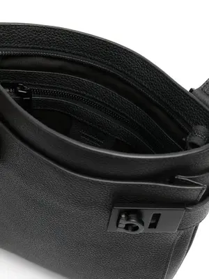 FERRAGAMO Gancini-lock Leather Messenger Bag