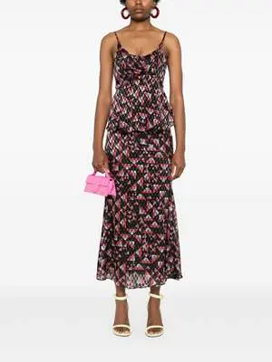 Isabel Marant Étoile Katae Geometric-print Midi Skirt
