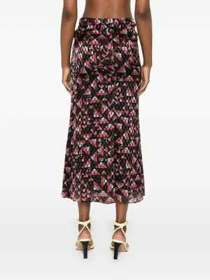 Isabel Marant Étoile Katae Geometric-print Midi Skirt