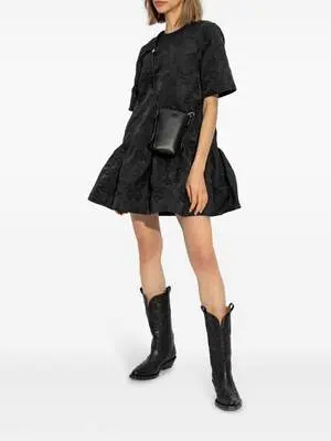 GANNI Botanical Jacquard Mini Dress