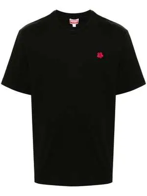 Kenzo Boke Flower-patch T-shirt - Black