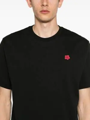 Kenzo Boke Flower-patch T-shirt - Black