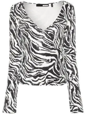 Rotate By Birger Christensen Animal Print Tops