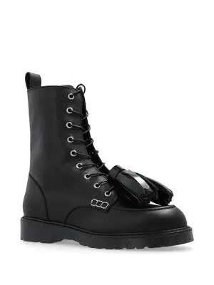 JW Anderson Tassel-detail Lace-up Boots - Black