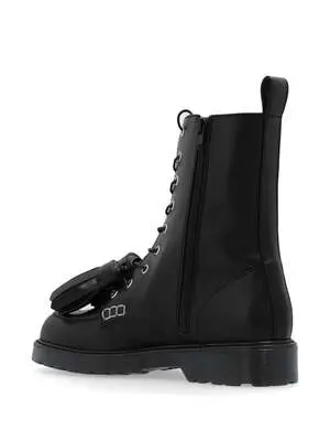JW Anderson Tassel-detail Lace-up Boots - Black