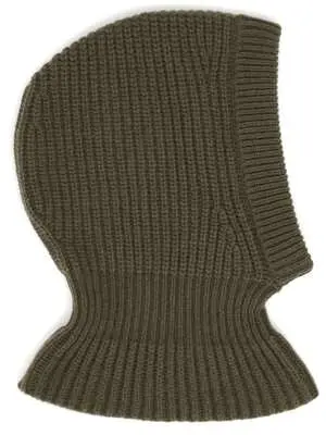 LEMAIRE LEMAIRE Ribbed-Knit Balaclava Grey