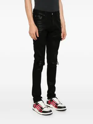 Amiri Waxed Mx1 Skinny Jeans