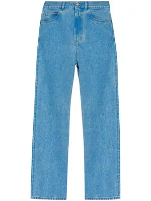 Marni Logo-patch Cotton Jeans
