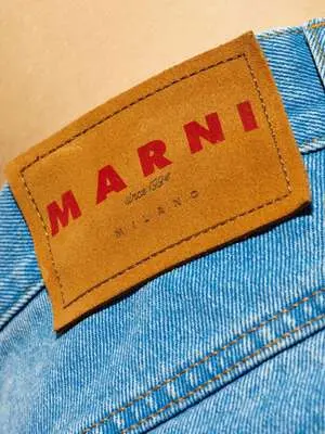 Marni Logo-patch Cotton Jeans