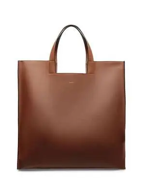 Bally Leather Tote Bag - Brown