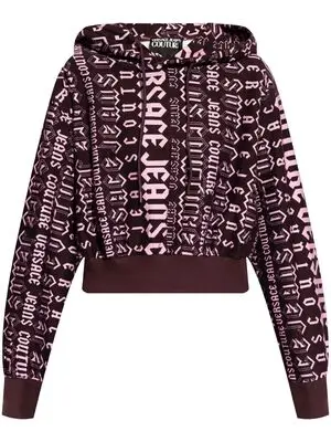 Versace Logo Hoodie - Purple