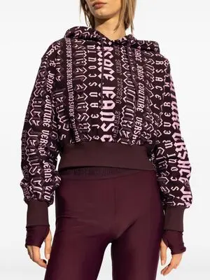 Versace Logo Hoodie - Purple