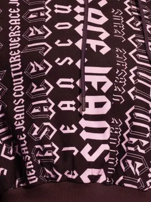 Versace Logo Hoodie - Purple