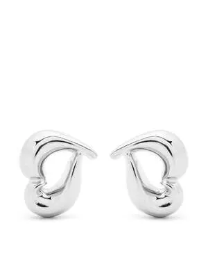 Annelise Michelson Amor Heart-motif Earrings - Silver