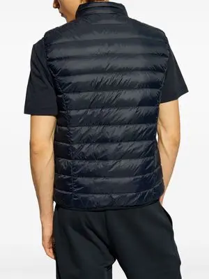 EA7 Logo-print Padded Gilet - Blue