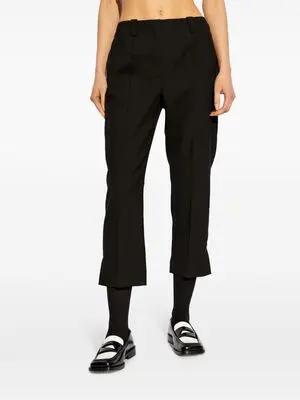 Kenzo Logo-appliqué Cropped Trousers