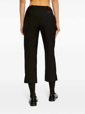 Kenzo Logo-appliqué Cropped Trousers