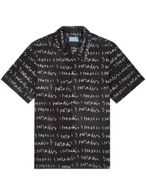 3.PARADIS Logo-print Poplin Shirt
