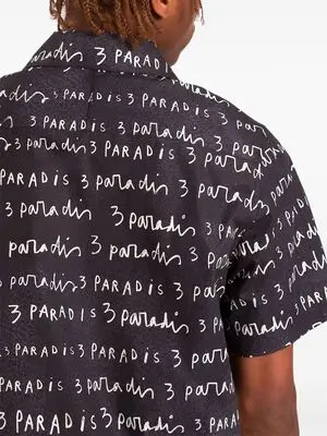 3.PARADIS Logo-print Poplin Shirt