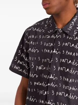 3.PARADIS Logo-print Poplin Shirt
