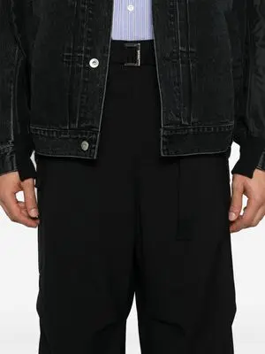 Sacai Suiting Cargo Trousers - Black
