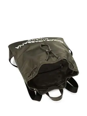 Dolce & Gabbana Logo-stamp Zipped Backpack - Green
